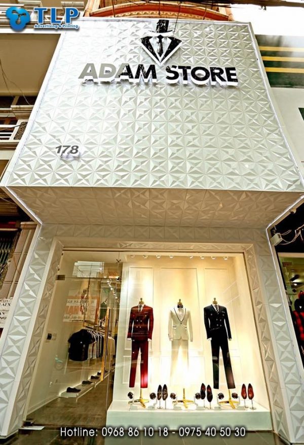 Hệ thống biển quảng cáo shop, cửa hàng Adam Store - Phố Huế, Hà Nội